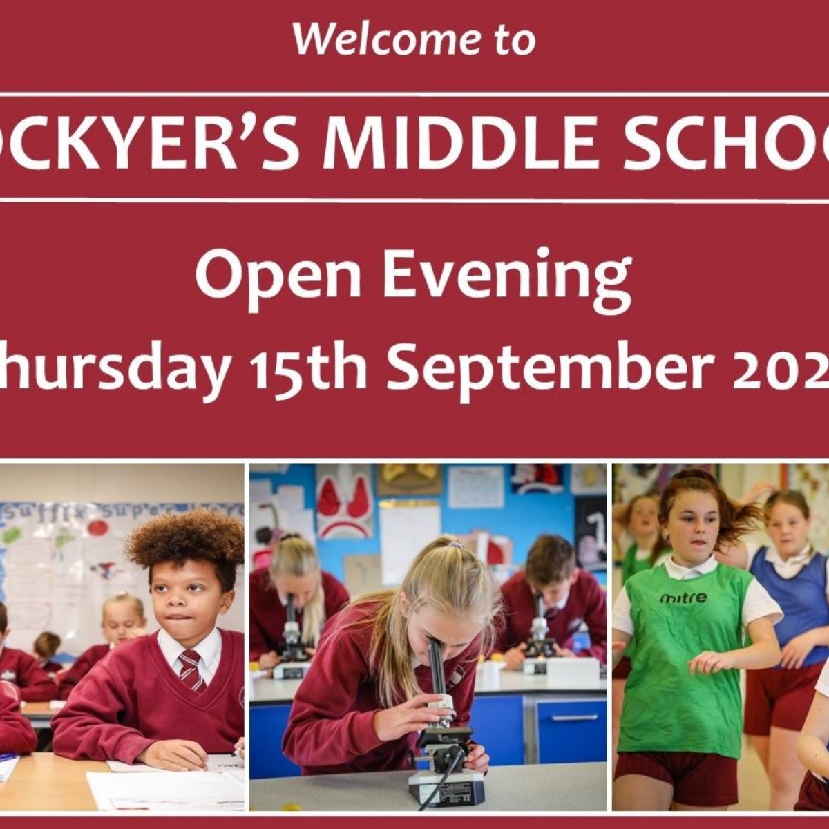 Lockyer's Middle School - Open Evening 15th September 2022