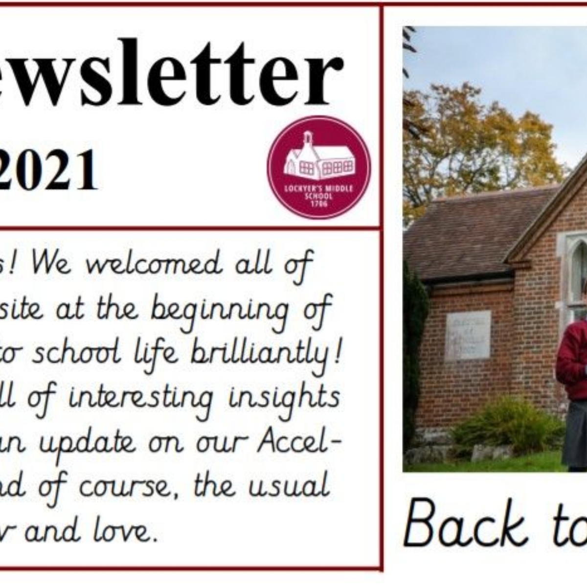Lockyer's Middle School - Student Newsletter - Edition 10